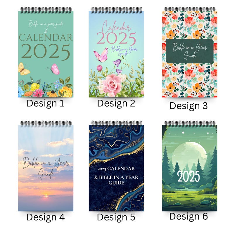 Bible in a Year 2025 Calendar Guide, Personalized Bible Calendar ...