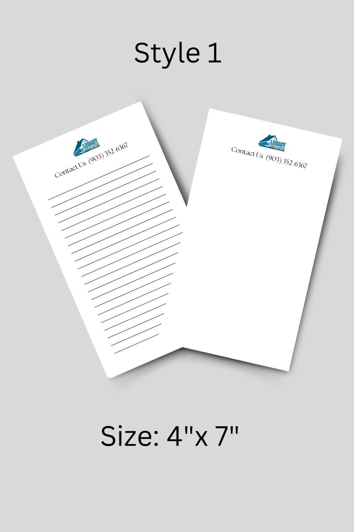 Custom Business Notepad, Logo Notepad, Personalized Business Notepad ...