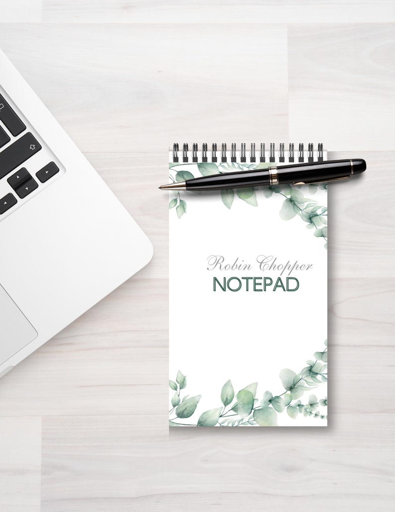 Personalized Notepad, Back to School Custom Notepad, Spiral Top Bound ...