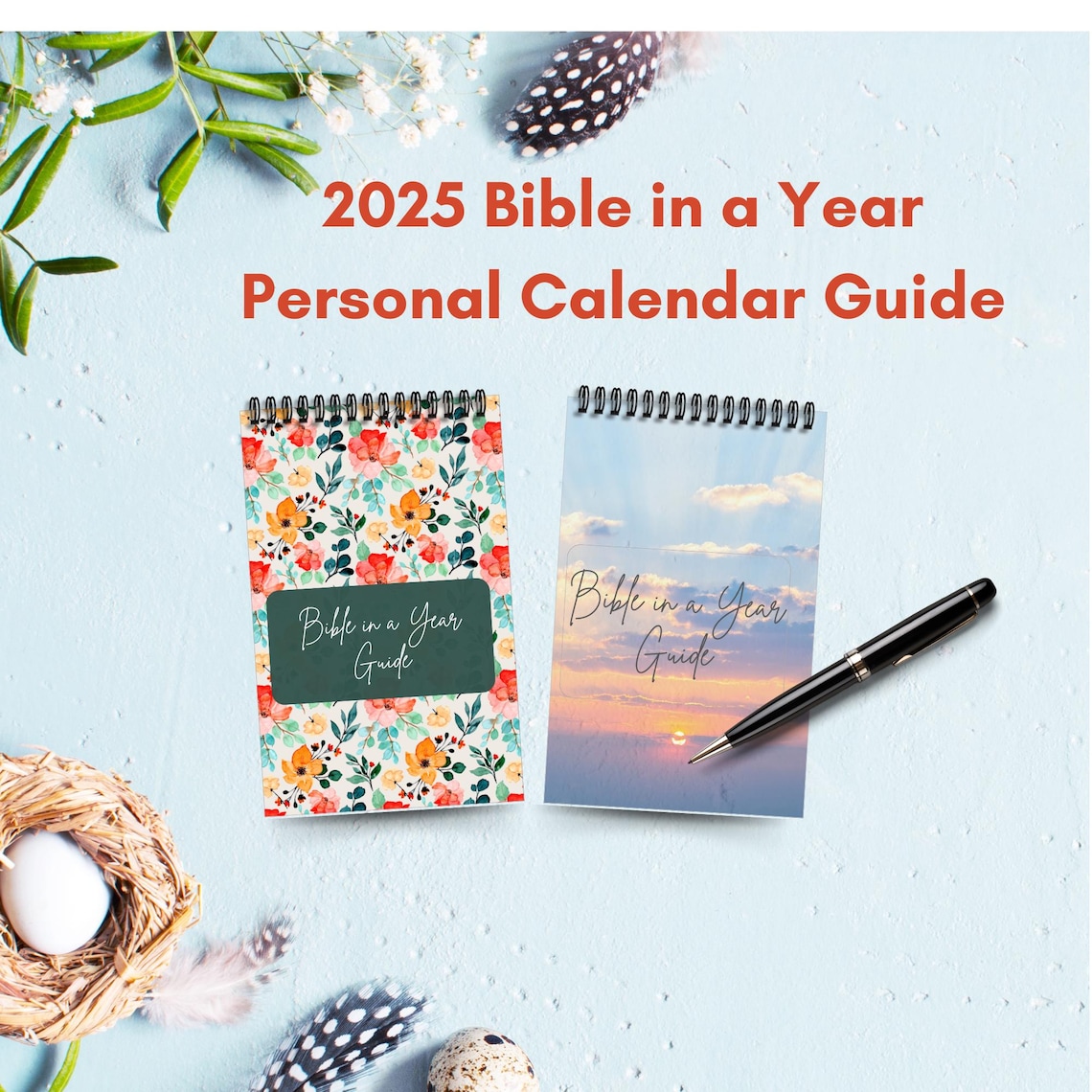 Bible in a Year 2025 Calendar Guide, Personalized Bible Calendar ...
