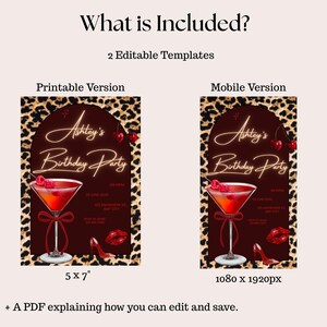 Cheetah Print Birthday Invitation, Leopard Print Red Bow Coquette ...