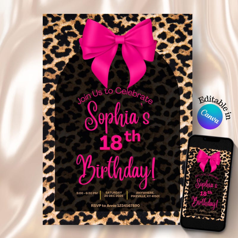 Pink Cheetah Print - Etsy