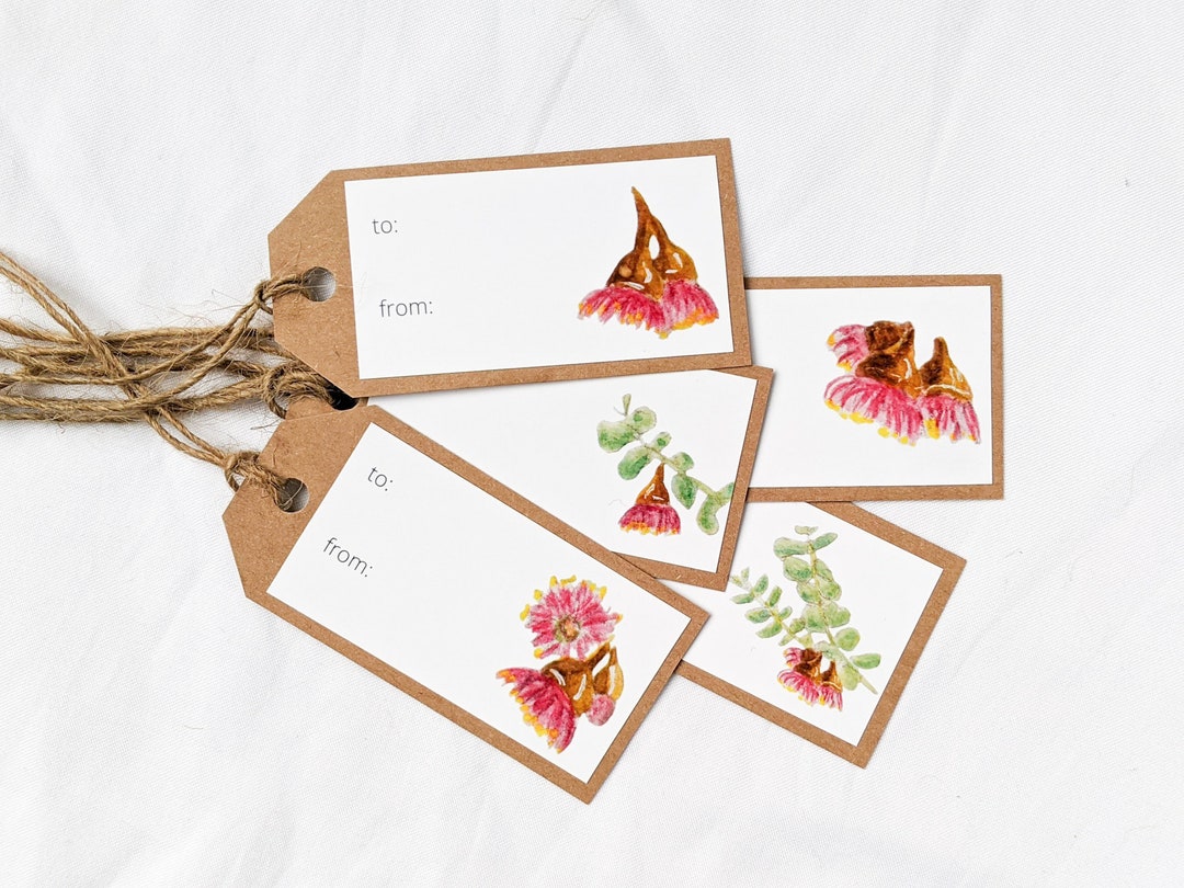 Handmade Native Australia Watercolour Print Gift Tags - Etsy