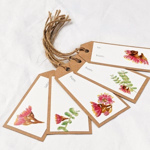 Handmade Native Australia Watercolour Print Gift Tags - Etsy