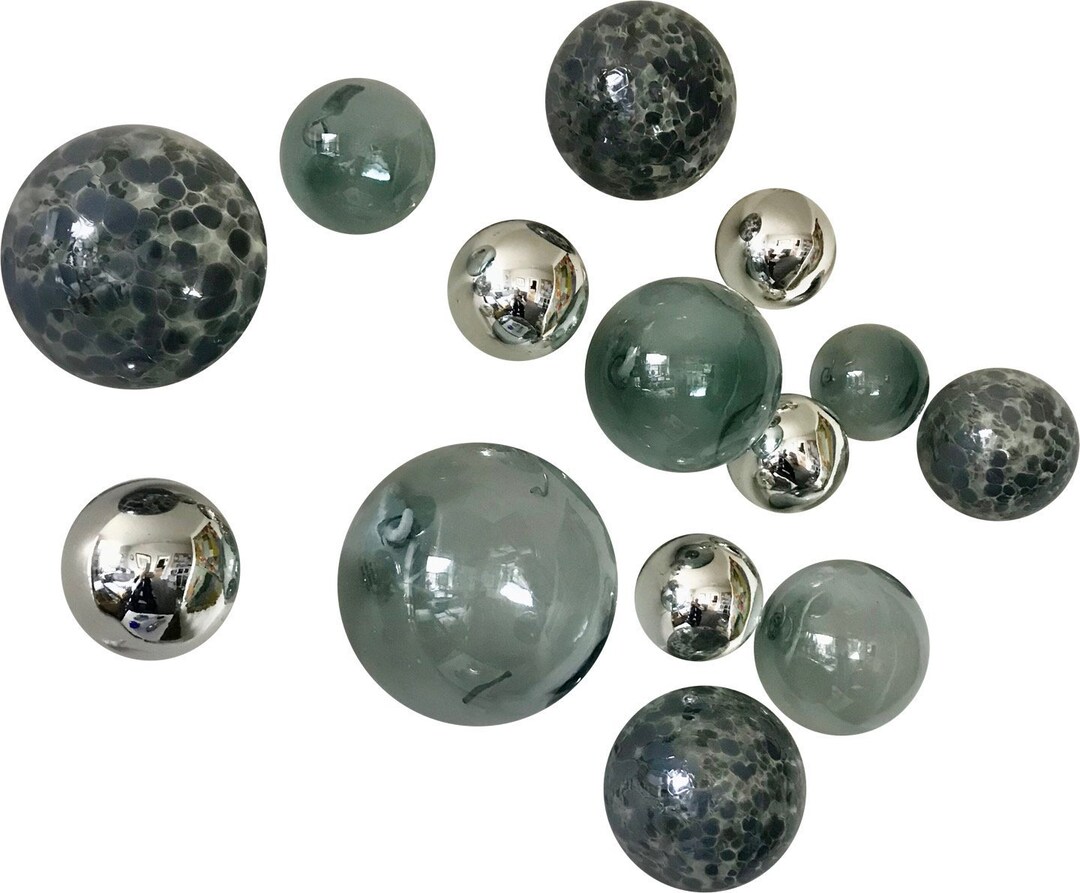 Wall Spheres - Smoke 14 Pcs. - Etsy