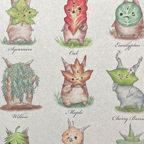 Mushling Identification Print Mushroom Botanical Fine Art - Etsy