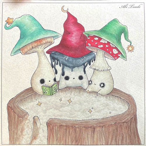 Mushling Identification Print Mushroom Botanical Fine Art - Etsy