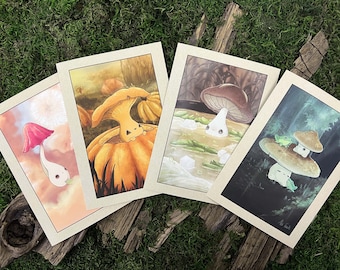 Legend of Mushlings Identification Print Fantasy Videogame Mushroom ...