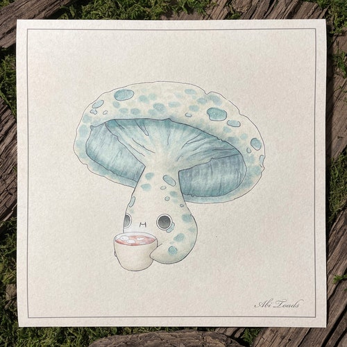Mushling Identification Print Mushroom Botanical Fine Art - Etsy