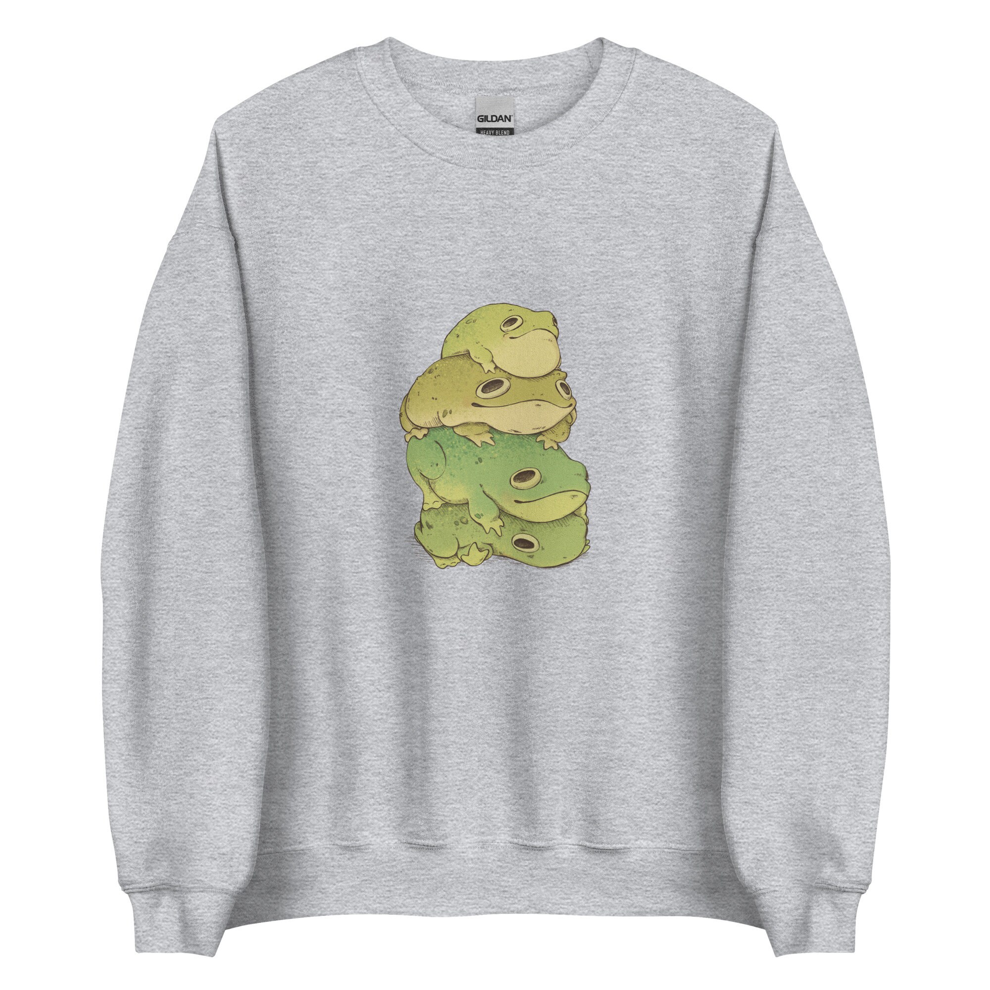 Frog Stack Sweatshirt Cute Froggy Sweater - Etsy