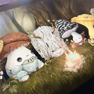 A Long Rest Print - Mushling DND Party - Fantasy Adventure Mushroom ...