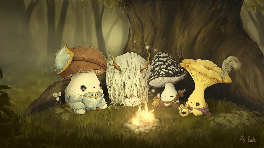 A Long Rest Digital Desktop Wallpaper Download - Mushling DND Party ...