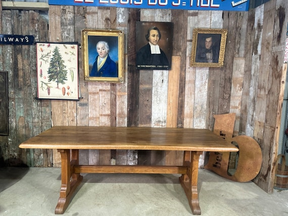 Antique refectory dining table store