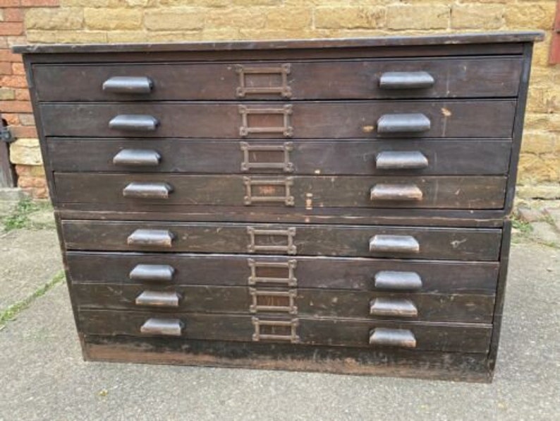 Antique Pine Plan Chest Drawers, C 1920 - Etsy UK