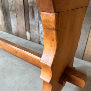 Vintage Arts & Crafts Handmade Yew Refectory Dining Table - Etsy UK