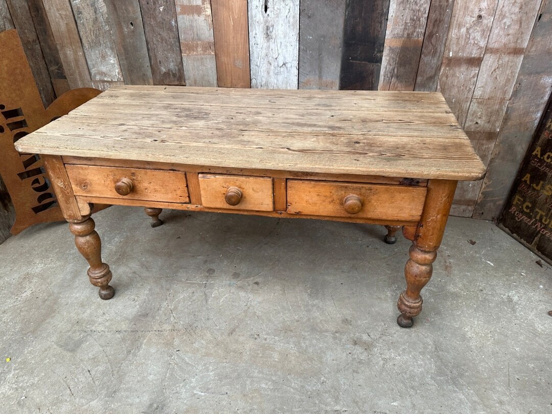 Antique Welsh Georgian Pine Dairy Table Console Pantry Island, C1810 ...