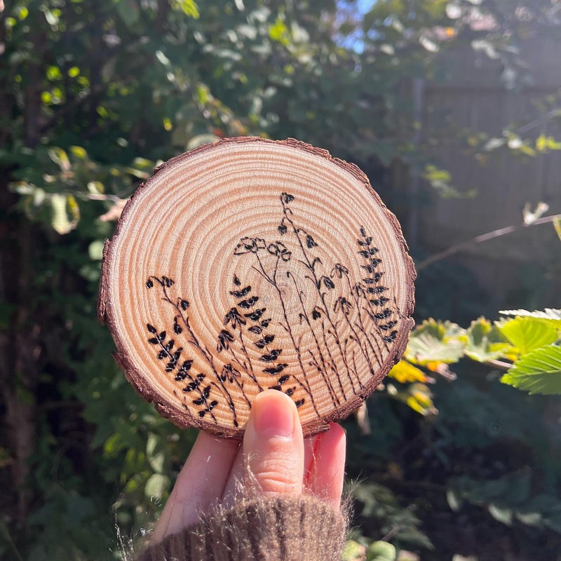 Wood Burning Coaster - Etsy