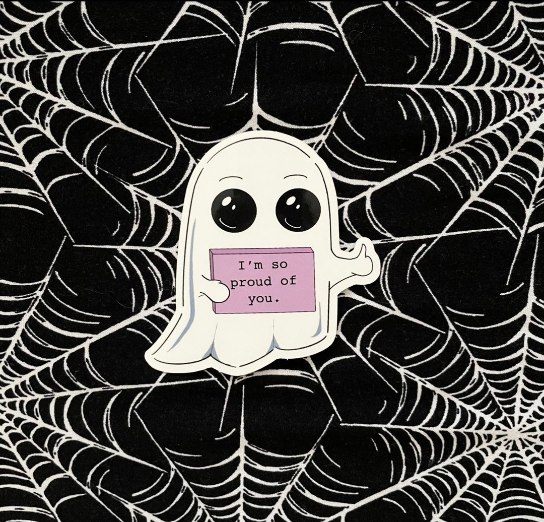 Proud Ghost Sticker- Ghost Vinyl Sticker- Gifts for Ghost Lovers - Etsy