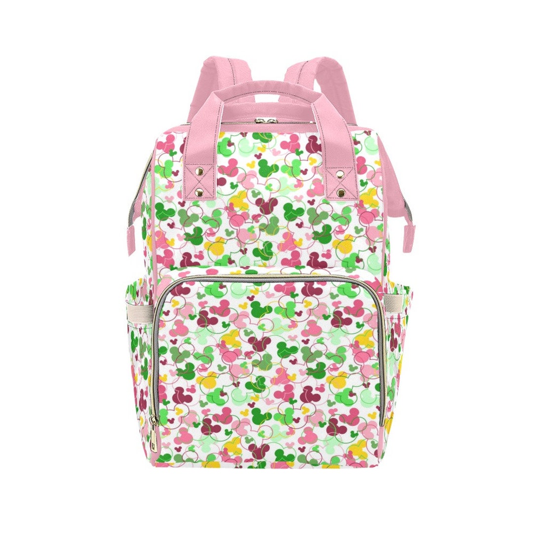 Mickey Confetti Pinks and Greens Backpack Mickey Confetti - Etsy