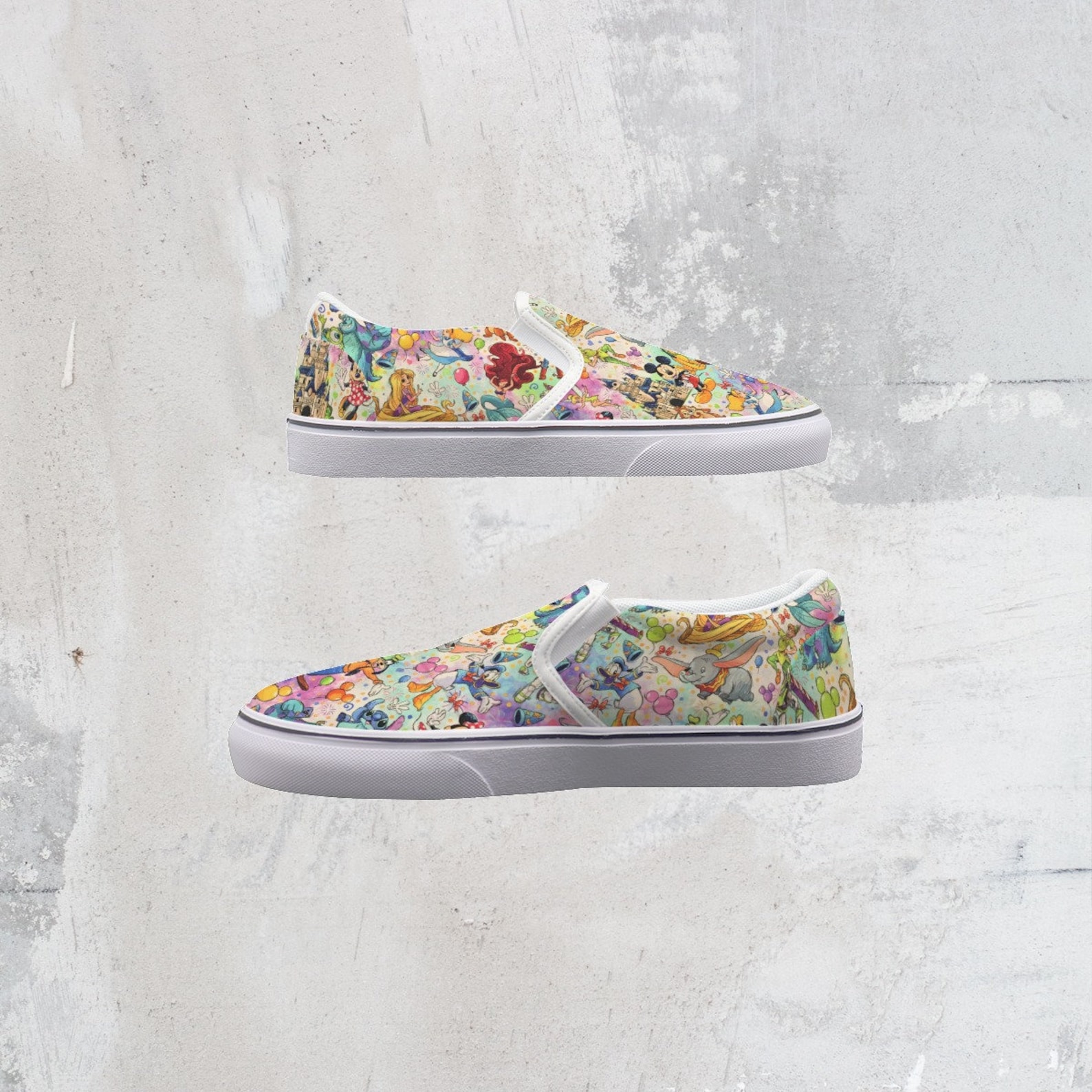 Disney Character Shoes Disney Bounding Rainbow - Etsy