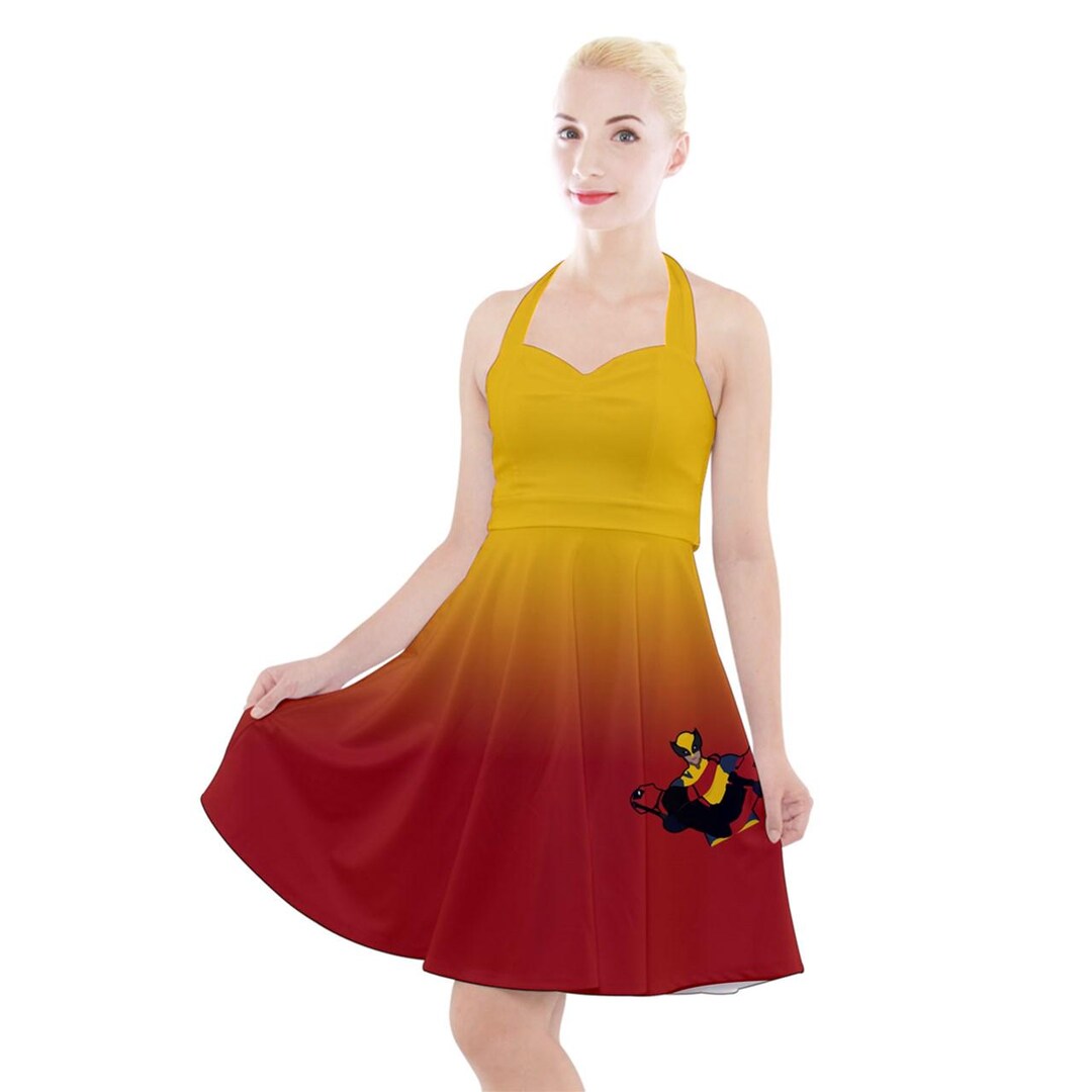 Deadpool and Wolverine Dress Disney Bounding Dapper Days Women's Halter ...