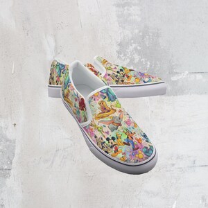 Disney Character Shoes - Disney Bounding - Rainbow - Women's Slip on ...