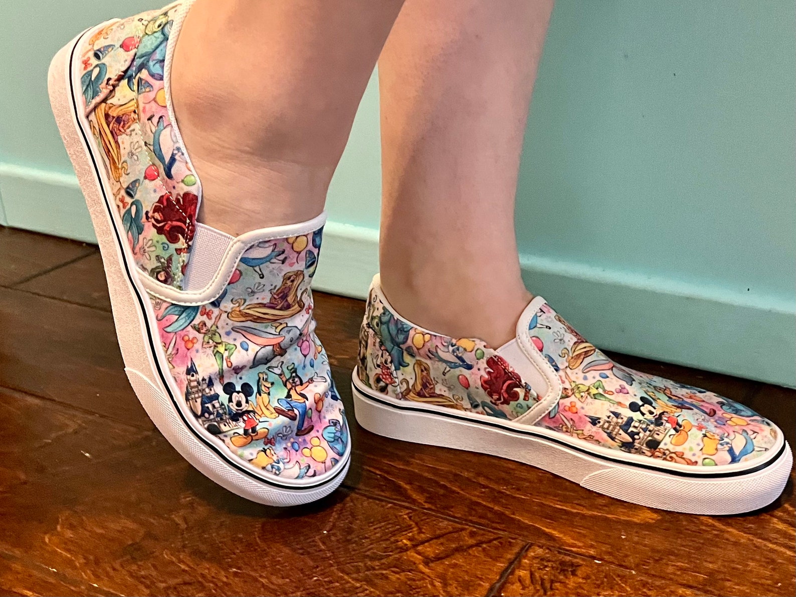 Disney Character Shoes Disney Bounding Rainbow - Etsy