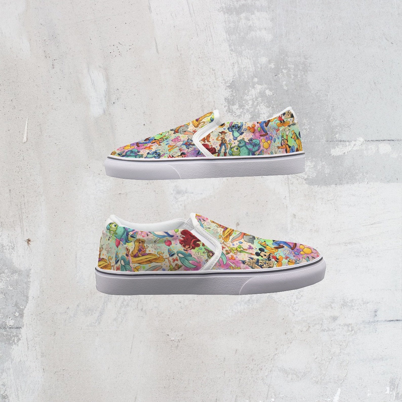 Disney Character Shoes Disney Bounding Rainbow - Etsy