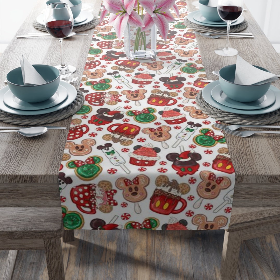 Magical Disney Christmas Treats Table Runner - Holiday Table Runner ...