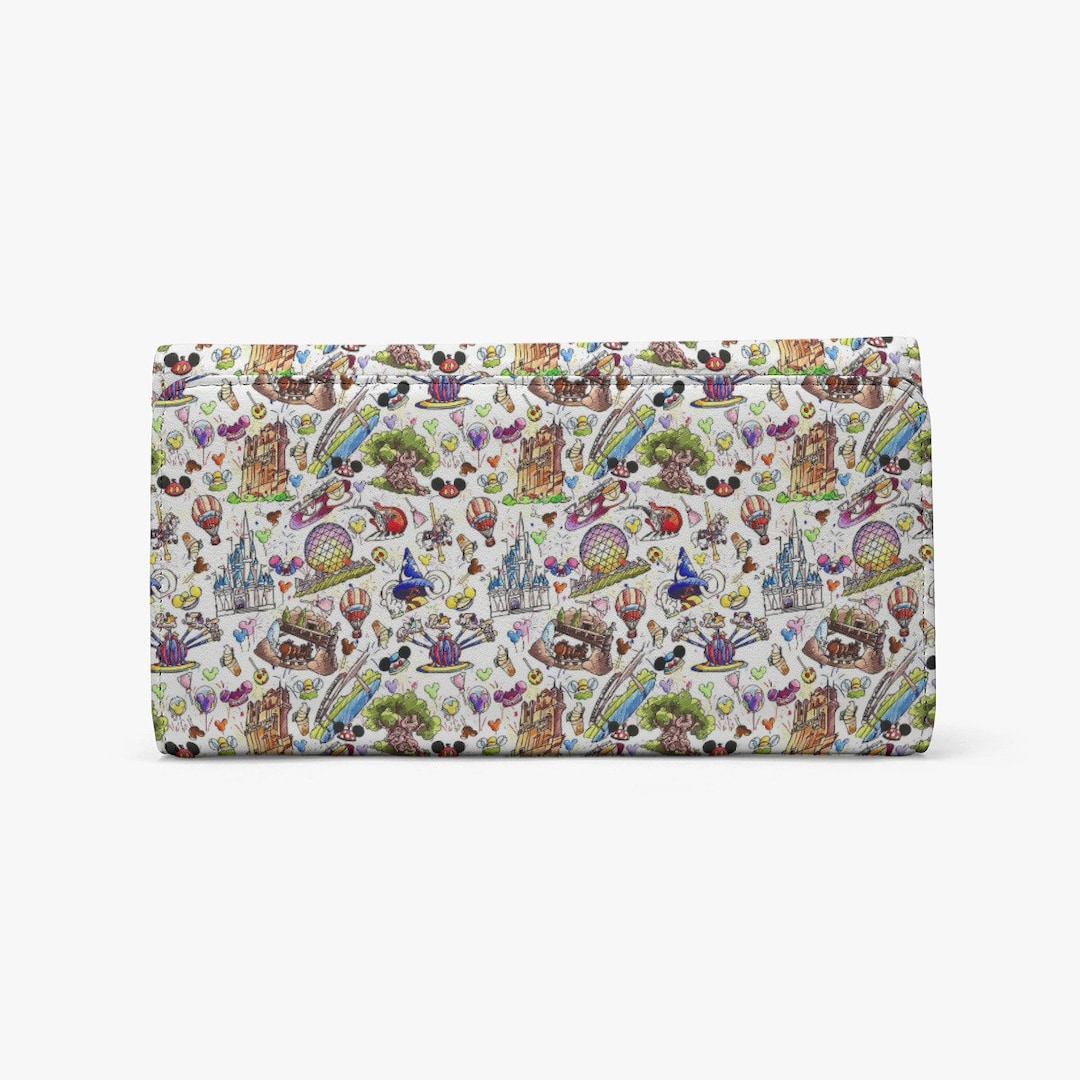 Disney World Parks Doodles Wallet - Disney Wallet - Epcot - Magic ...