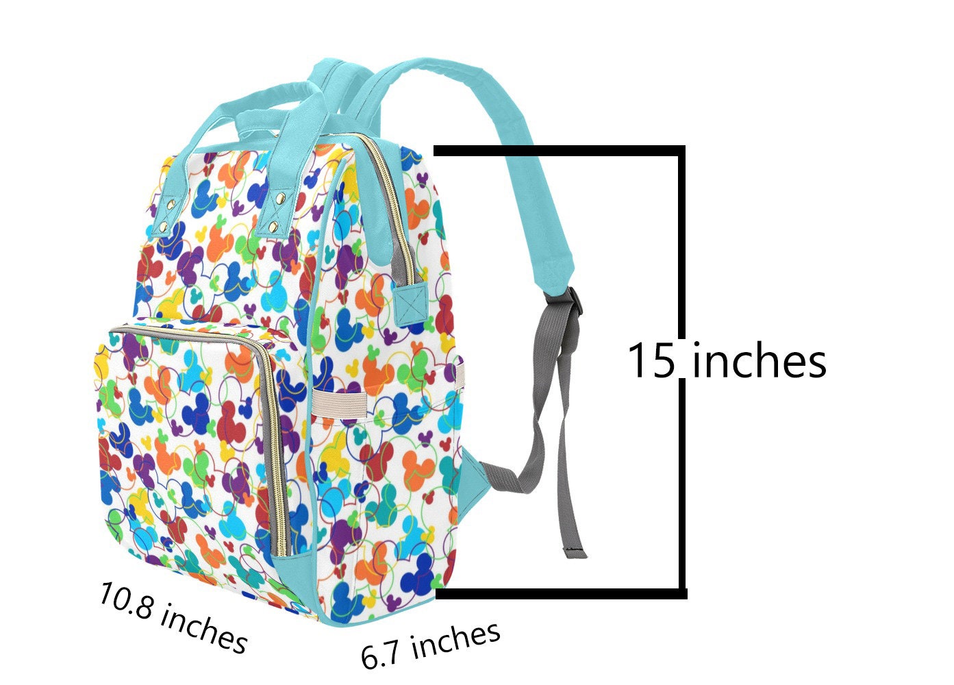 Mickey Confetti Backpack Neutral Palette Mickey Confetti - Etsy