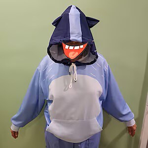 Blue/gray Nana - Costume - Cosplay - Halloween - Adult Hoodie With ...