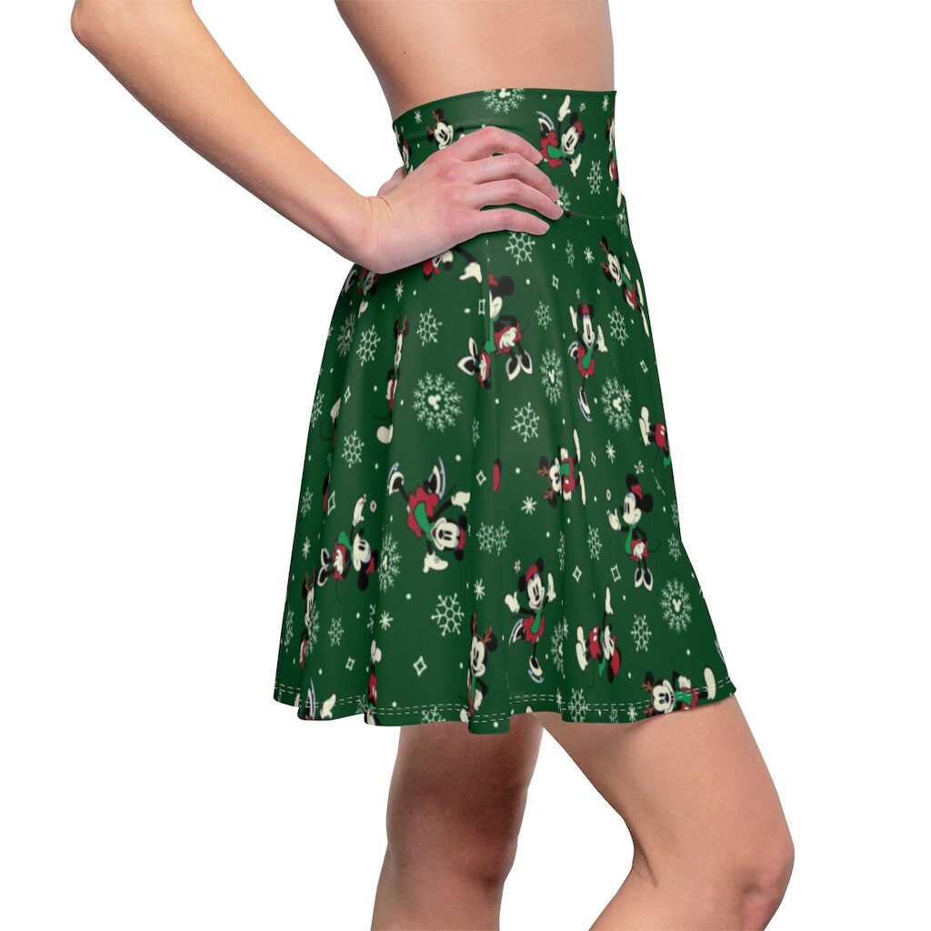 Mickey and Minnie Christmas Skirt Holiday Skirt Disney Skirt - Etsy
