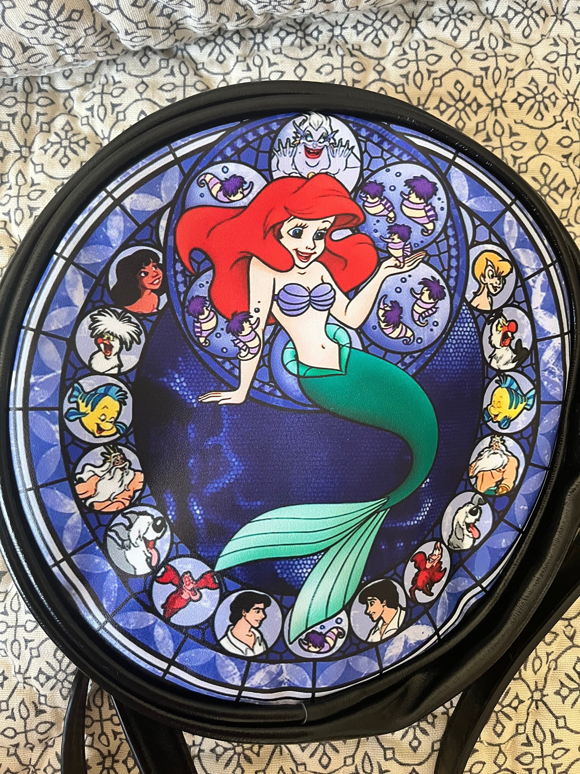 Ariel Round Purse/wristlet Little Mermaid Round | Etsy