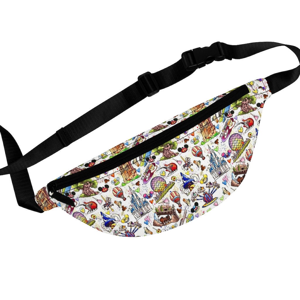 Disney World Icon Doodle Fanny Pack - Etsy