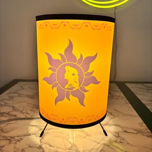 Tangled Inspired Lantern , Rapunzel Lantern Inspired, Tripod Lamp With ...