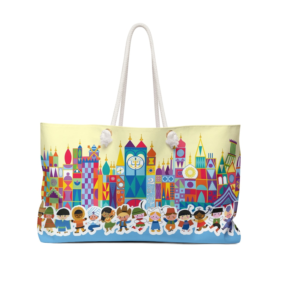It's a Small World Large Weekender Tote Disney Tote Weekender Bag - Etsy