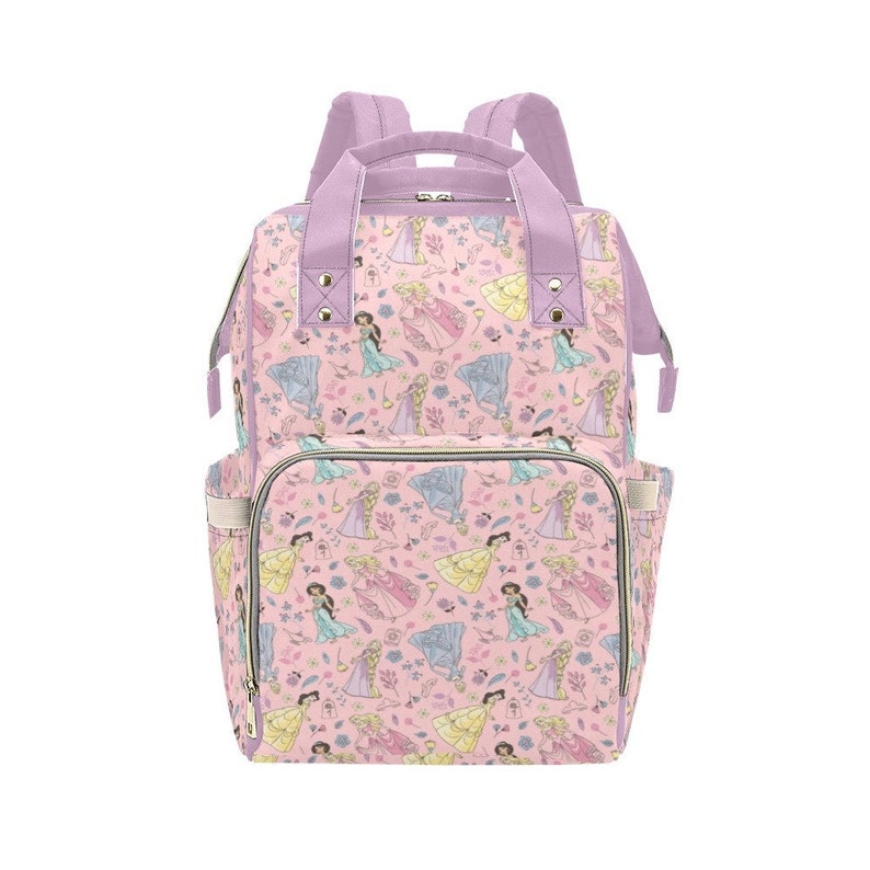 Princesses Backpack - Princesses Diaper Bag - Disney Trip Backpack - Etsy