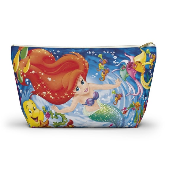 Little Mermaid Ariel Inspired Zipper Accessory Pouch - Etsy