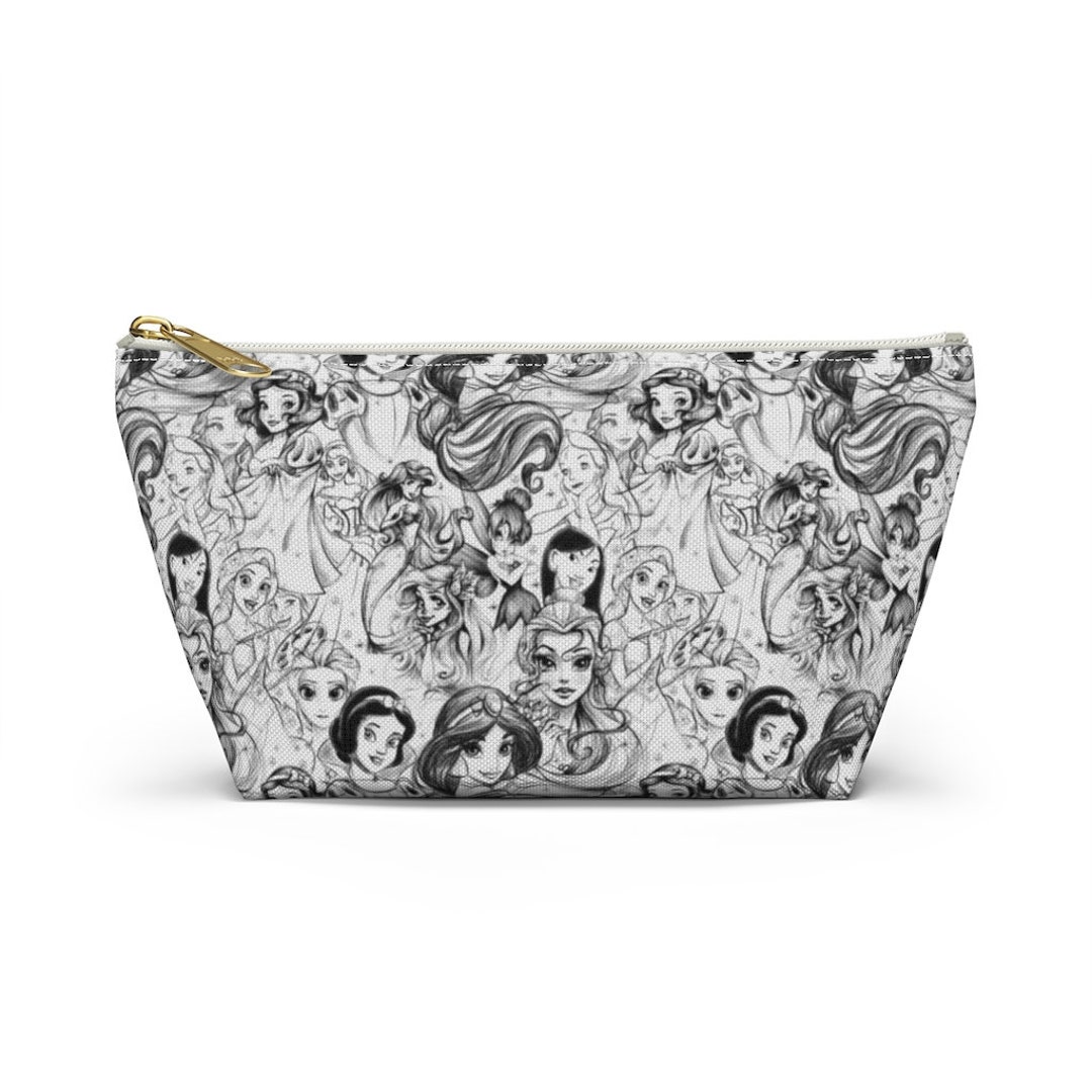 Princess Sketches - Princess Pouch - Disney-zipper Accessory Pouch - Etsy