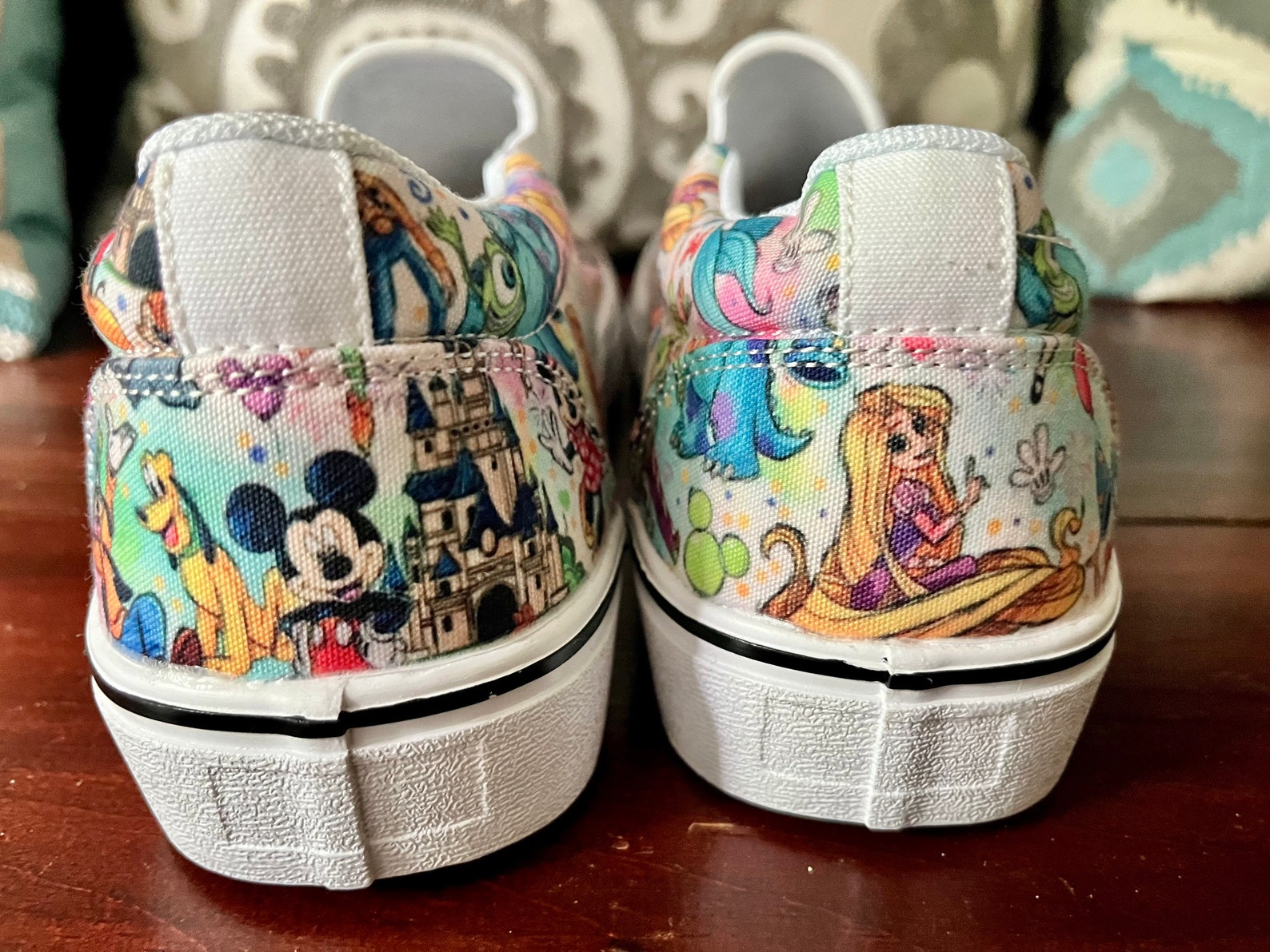 Disney Character Shoes - Disney Bounding - Rainbow - Women's Slip on ...