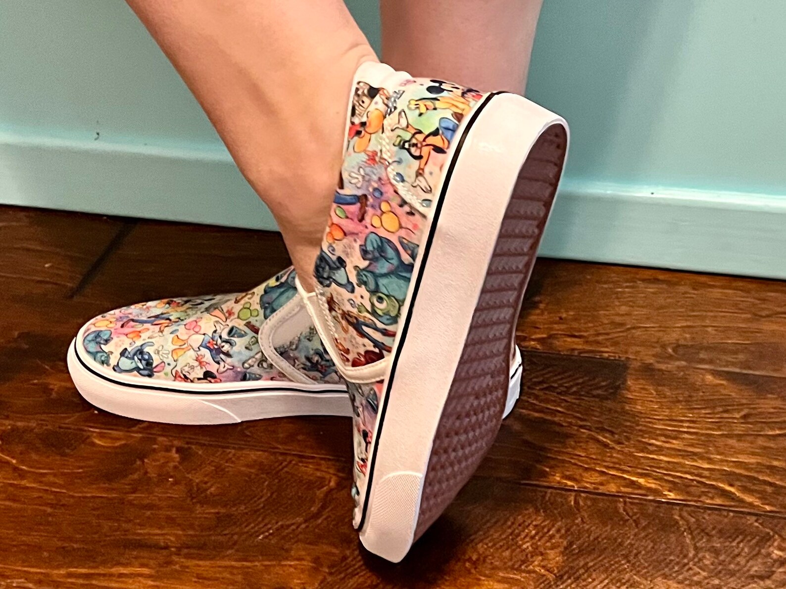 Disney Character Shoes - Disney Bounding - Rainbow - Women's Slip on ...