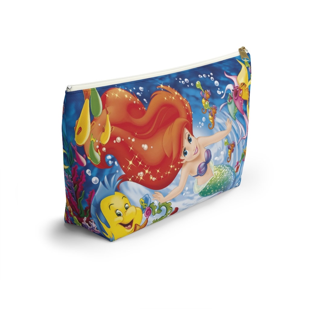 Little Mermaid Ariel Inspired Zipper Accessory Pouch - Etsy