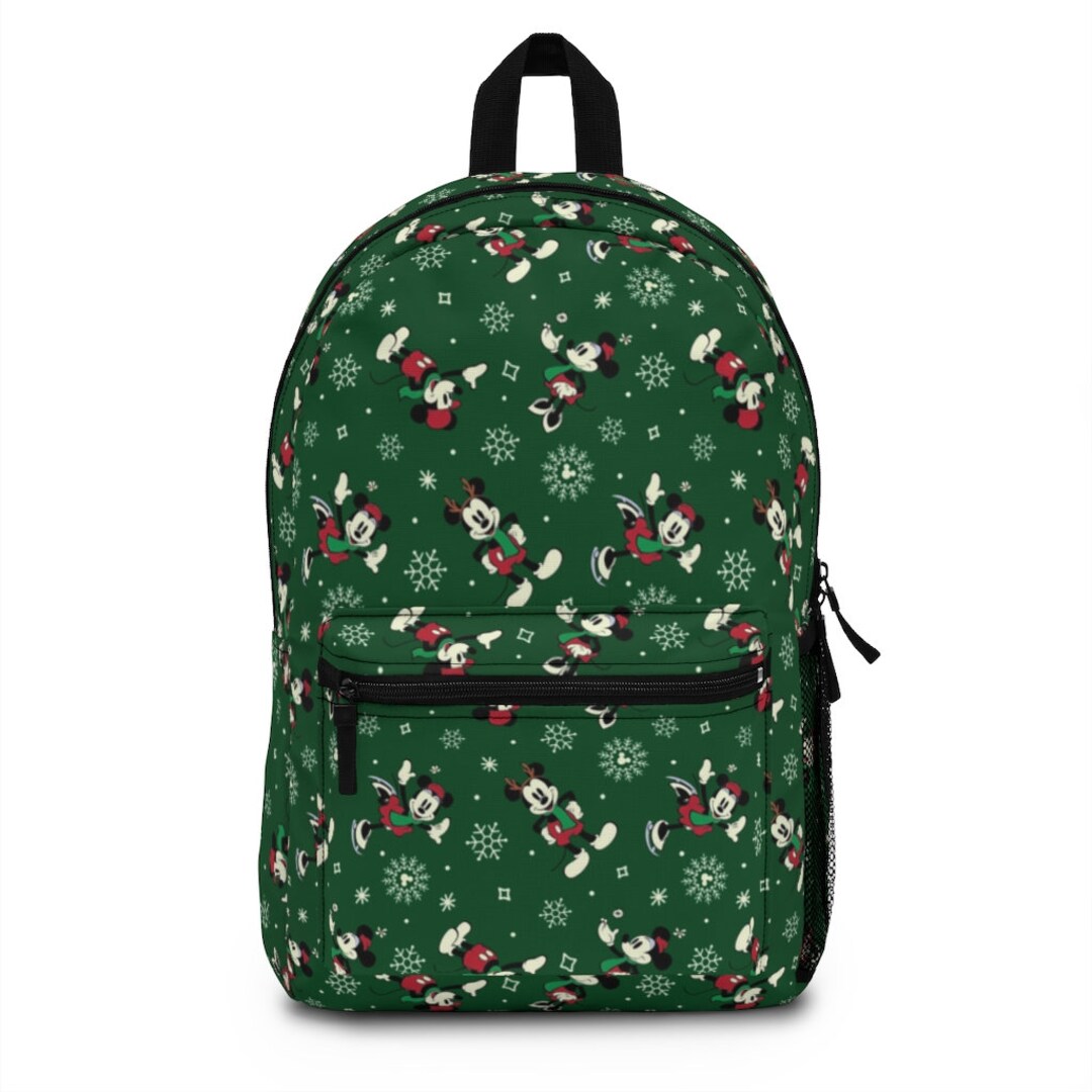 Christmas Holiday Mickey and Minnie Print Backpack - Disney Backpack ...