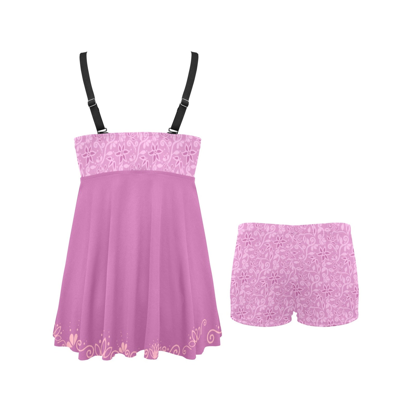 Rapunzel Swim Dress With Boy Shorts - Tangled Swim Dress - Disney Swim ...