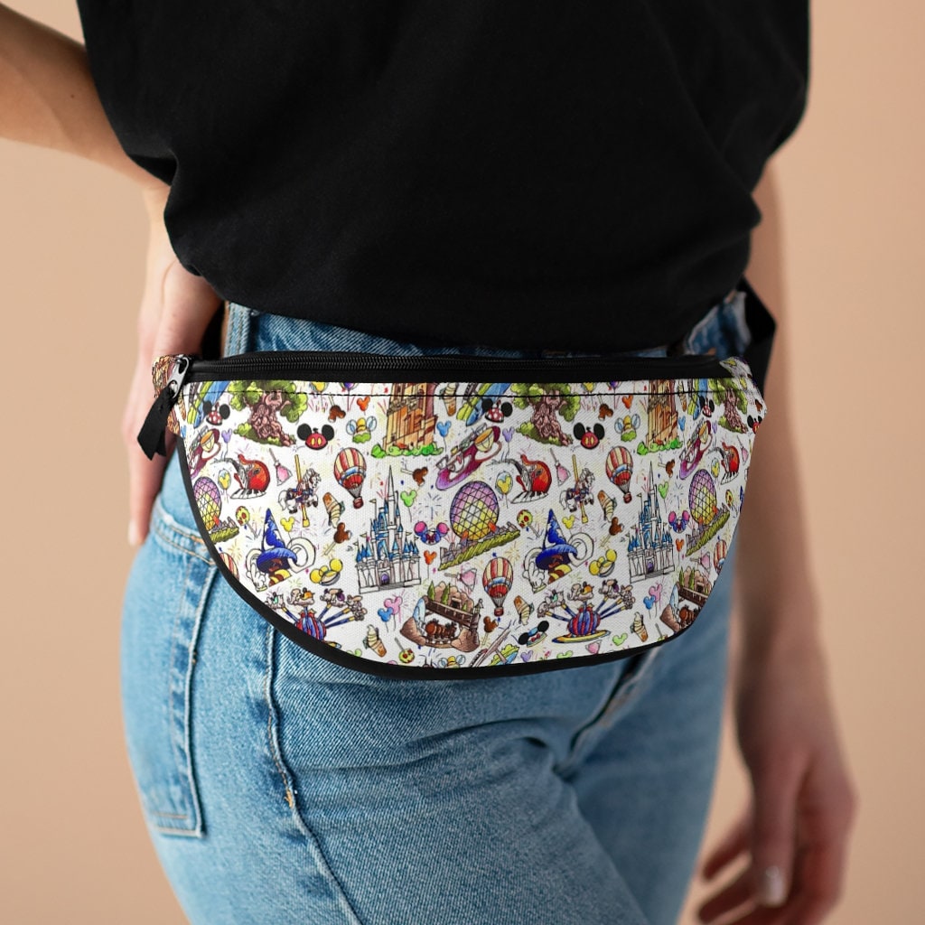 Disney World Icon Doodle Fanny Pack - Etsy