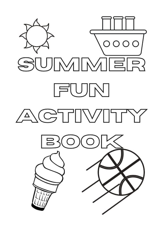 Summer Activity Books For Kids Free Printable