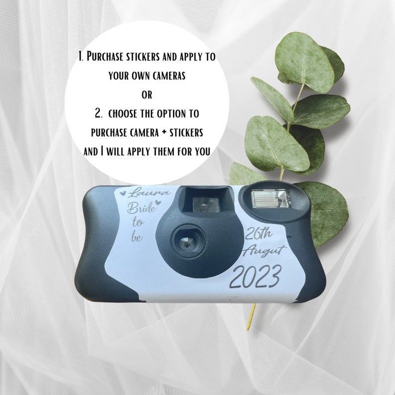Personalised Disposable Camera Wrap DIY Wedding Favour - Etsy UK