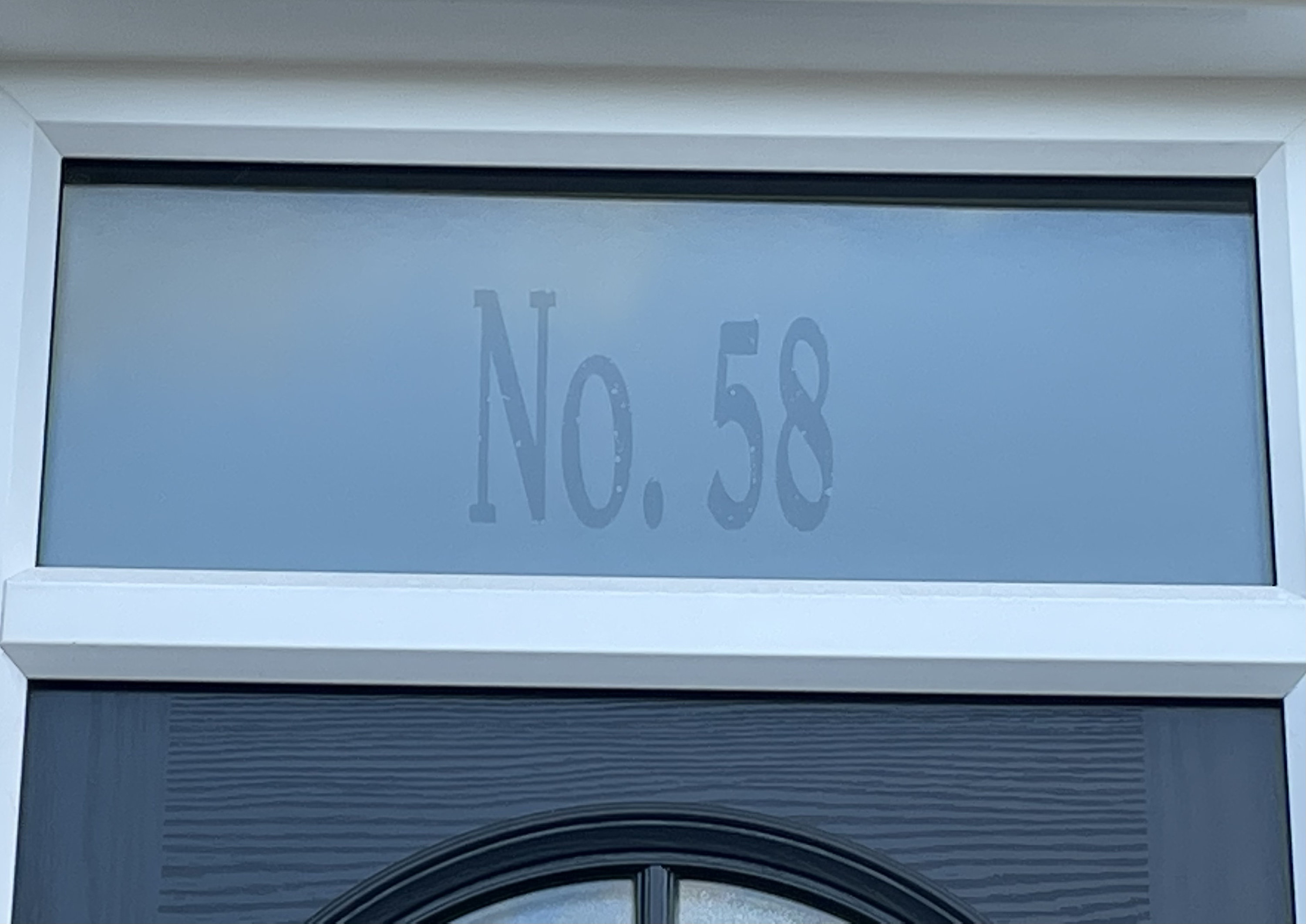 Front Door Number Decal, Vinyl Custom Made House Name Stickers ...