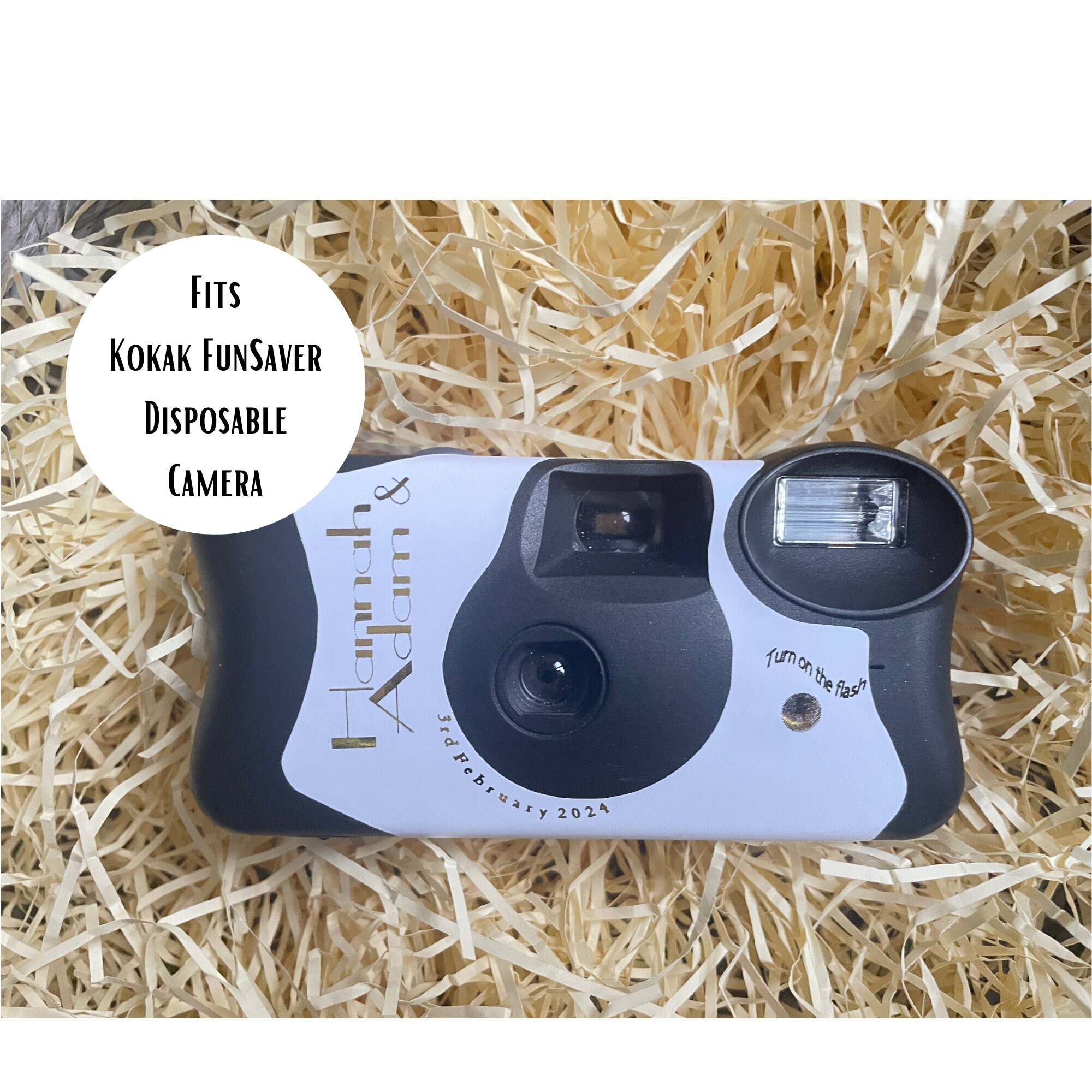 Great Gatsby Theme Disposable Camera Wrap Wedding Stickers, Minimalist ...